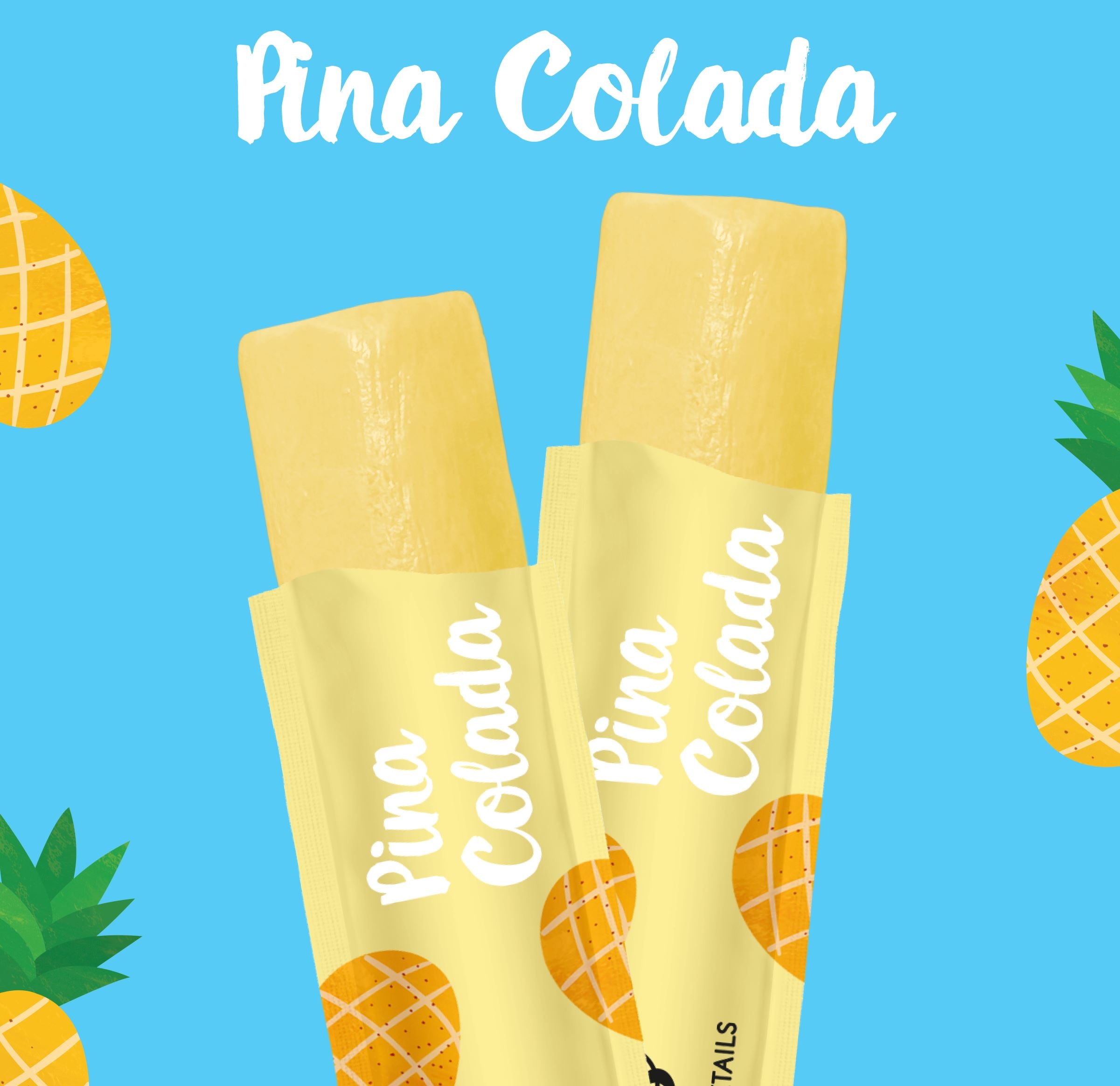 Pina Colada Alcoholic Ice Lollies │ Award Winning Ice Pops – pola poles